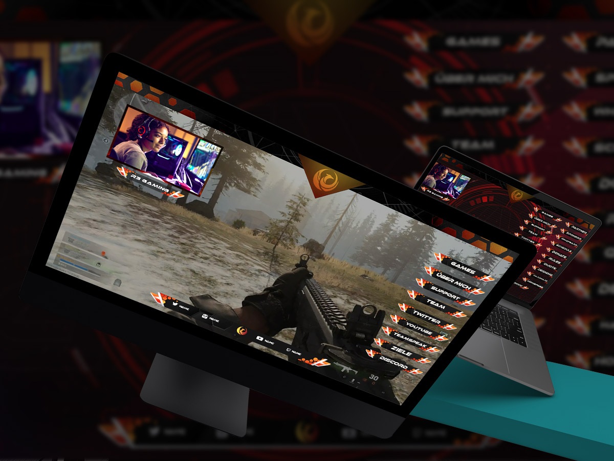 Portfolio Items Archiv » Streamer » Gaming Homepage » Logo Design